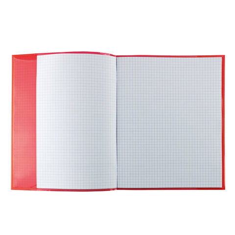 Protège-cahiers transparent PLUS QUART rouge