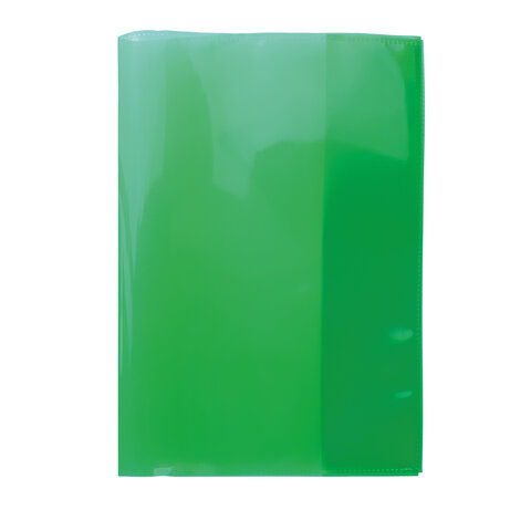 Protège-cahiers transparent PLUS A5 vert