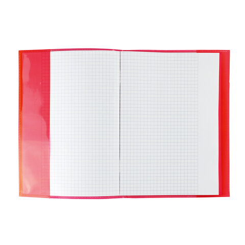 Protège-cahiers transparent PLUS A5 rouge