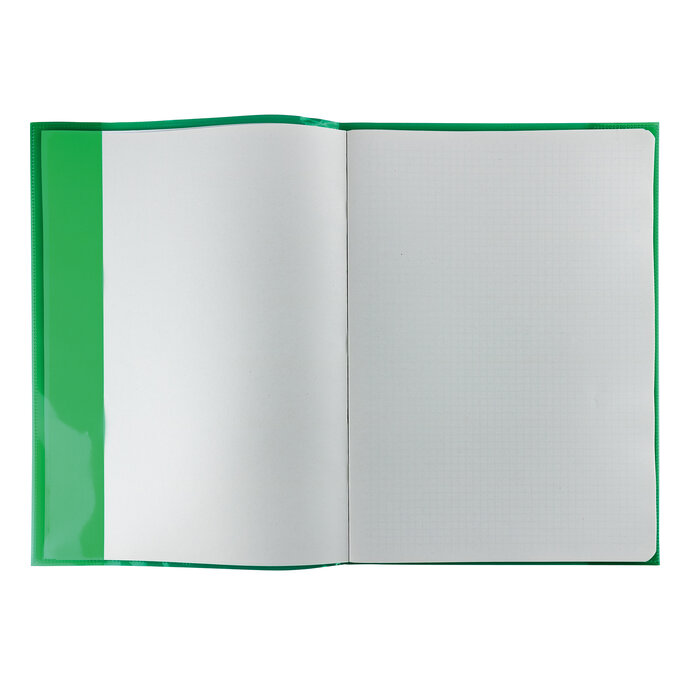 Protège-cahiers transparent PLUS A4 vert