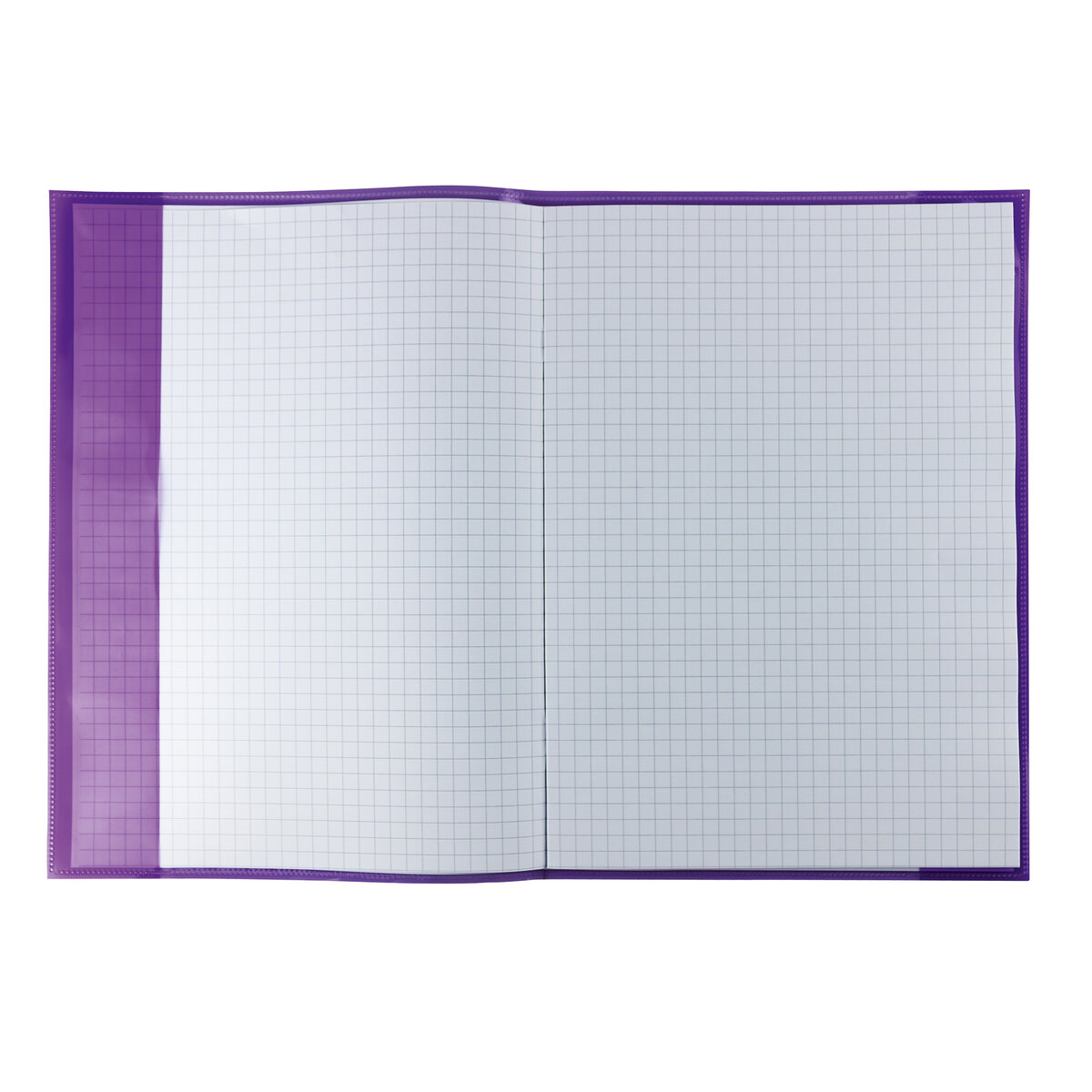 Protège-cahiers transparent PLUS A4 violet