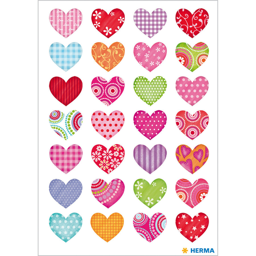 Stickers DECOR Coeurs Colorés 3057